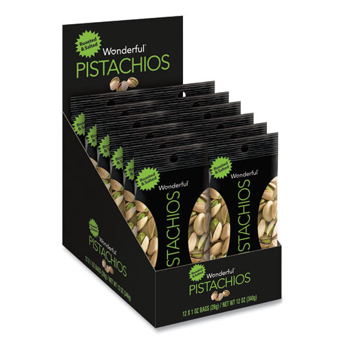 Wonderful Pistachios, Roasted And Salted, 1 Oz Pack, 12-box ...